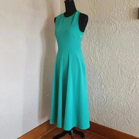 Chelsea28 | Dresses | Chelsea 28 Texture Fit Flare Dress In Green Color ...